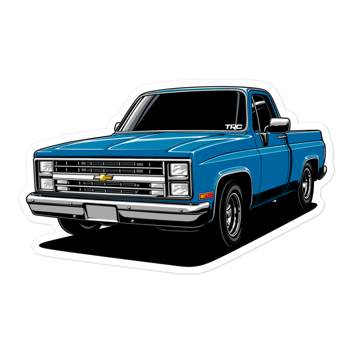 TRC Blue S10 Truck Sticker (300 Entries) – That Racing Channel