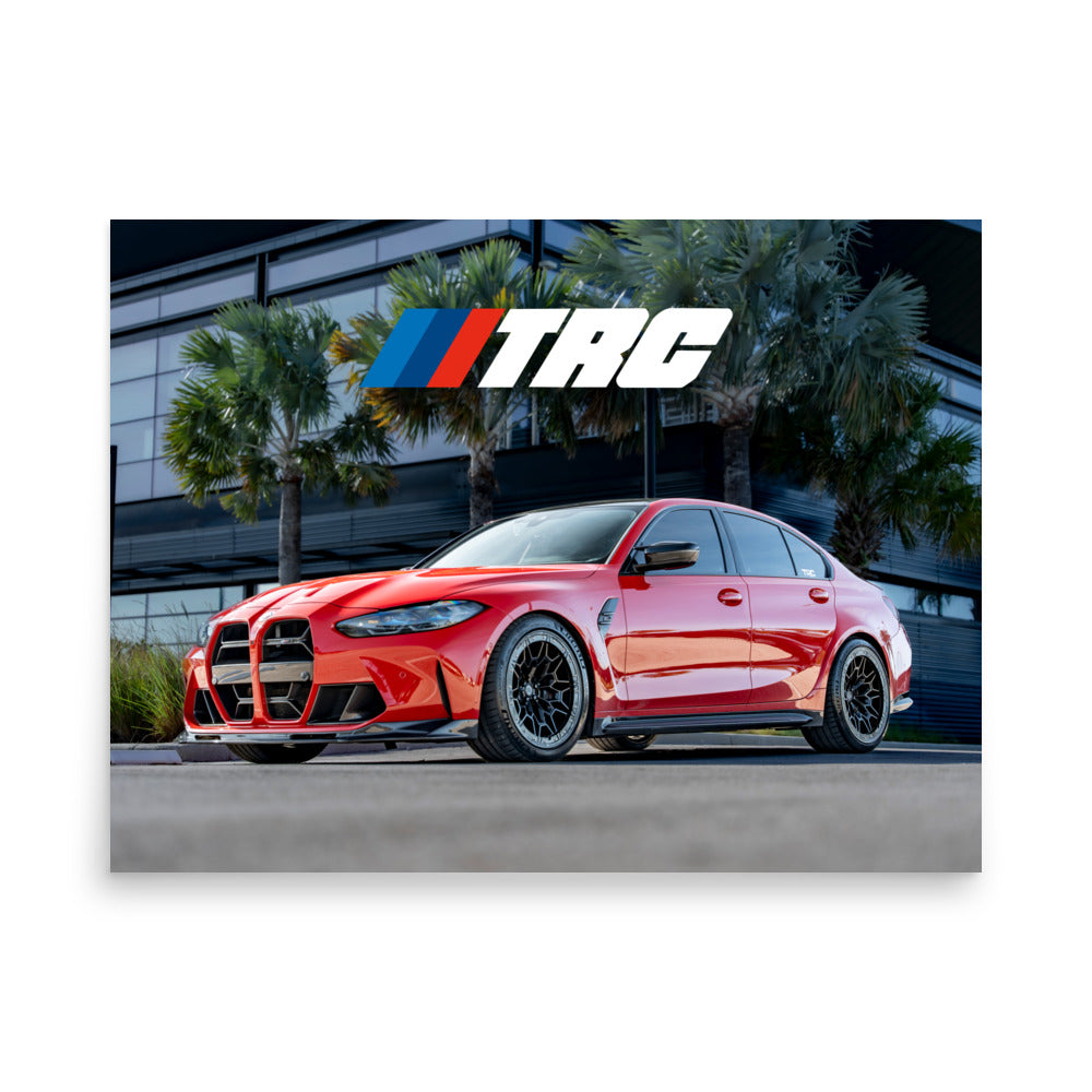 TRC BMW G80 M3 Poster - Limited Edition (800 Entries) – That Racing Channel